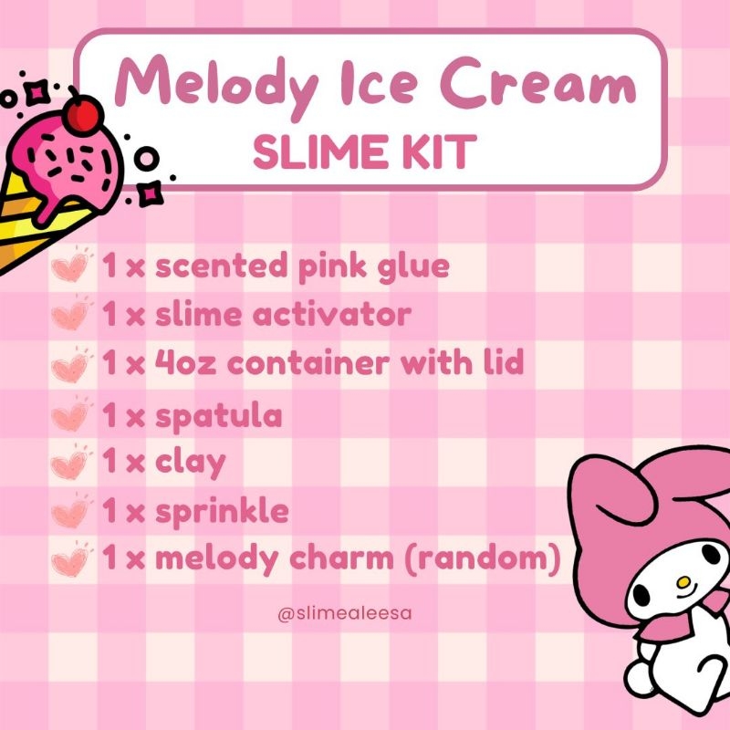 Melody Ice Cream Slime Kit | Shopee Malaysia