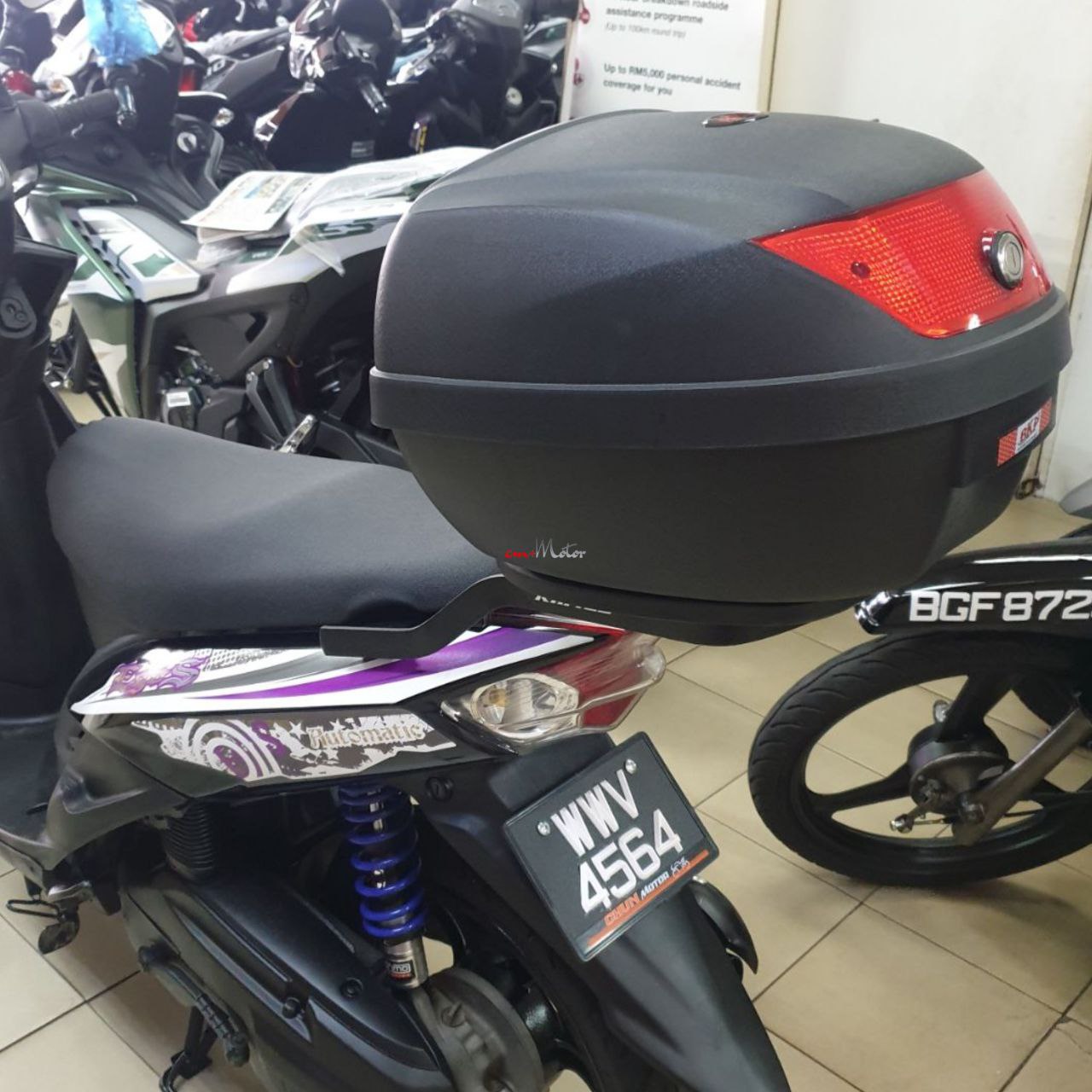 (Yamaha Ego S Carb) BKP 30L Top Box Motor Kotak Motorcycle+Rapido ...