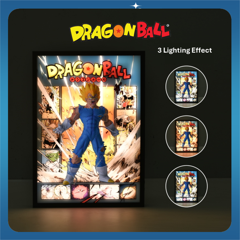 Dragon Ball 3D LED Light Decorative Painting Frame Desktop Display ...
