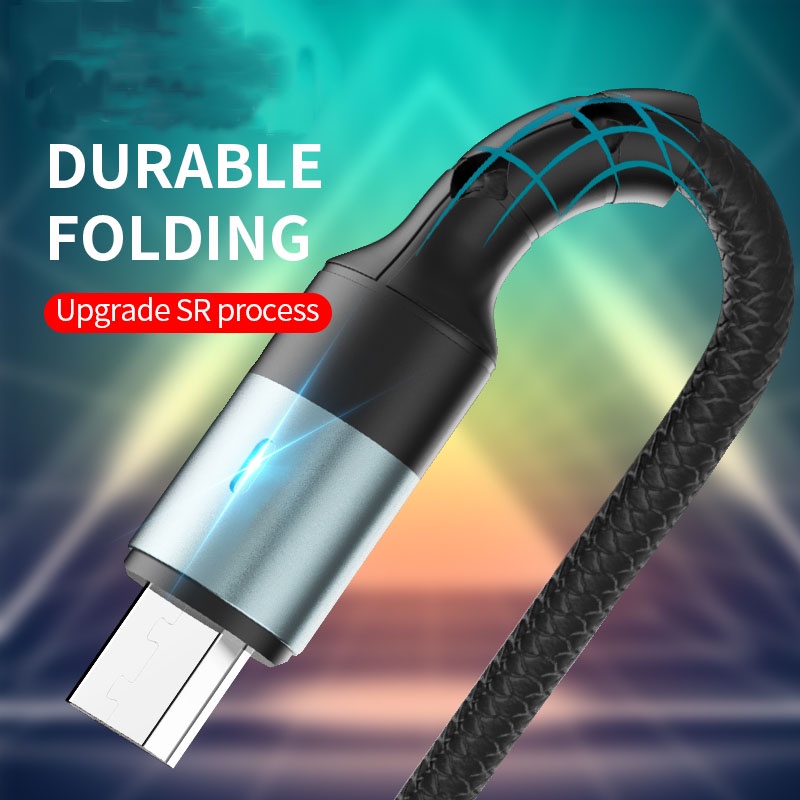 Fast Charge Cable 5A Auto Power Cut Off Data Type C Micro Android Fast ...