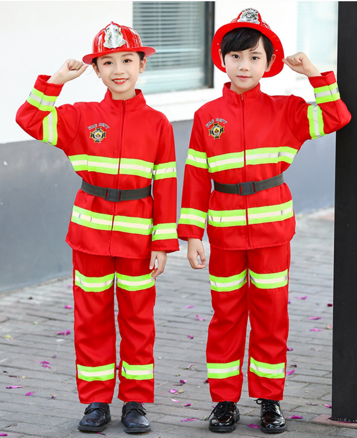[READY STOCK MY ]3Y-8Y Kids Unisex Bomba Fire Fighter Career Costume ...
