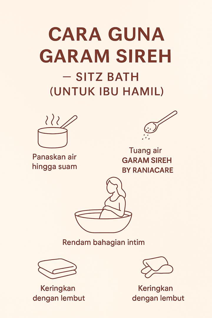 Garam sireh rendaman sitzbath untuk hilangkan keputihan masalah berbau ...