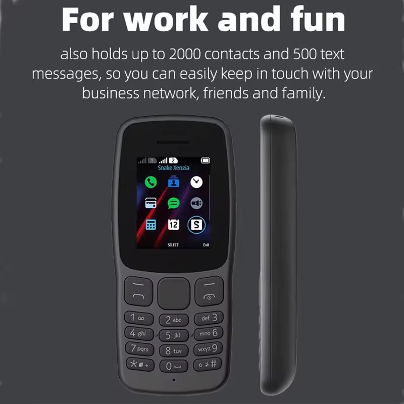 NOkia 106 Dual Sim Phone mobile phone 2G 1.8 inch dual SIM button ...