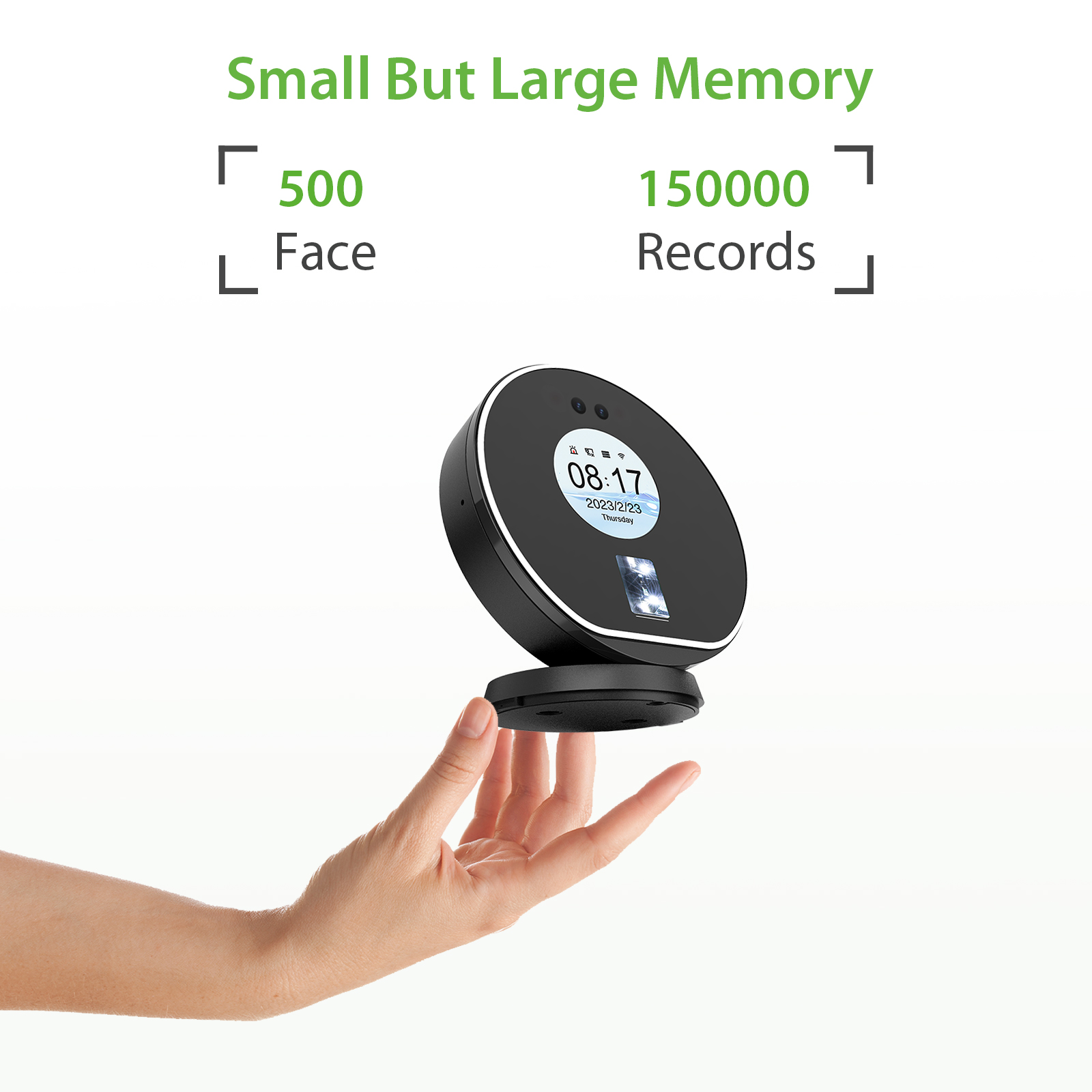 ZKTeco 3-in-1 Face Attendance Machine Biometrics Time Clock Punch Card ...