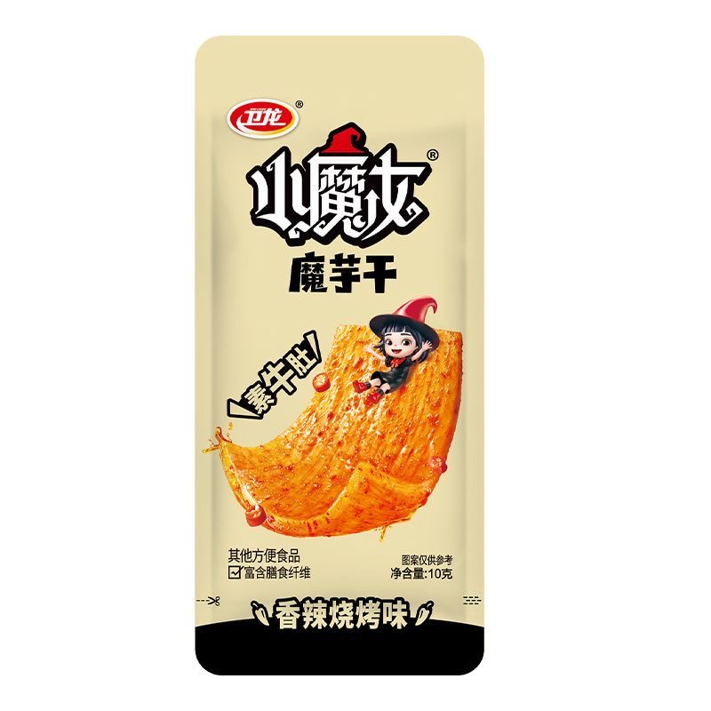 【卫龙】小魔女-魔芋素毛肚-香辣火锅味/麻酱火锅味/酸辣火锅味/魔芋干素牛肚-香辣烧烤味 [WEILONG DELICIOUS] Little ...