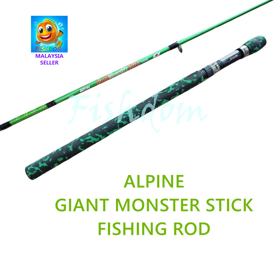 FISHDOM ALPINE GIANT MONSTER STICK SPINNING BUTT JOINT SHRIMP ROD JORAN ...