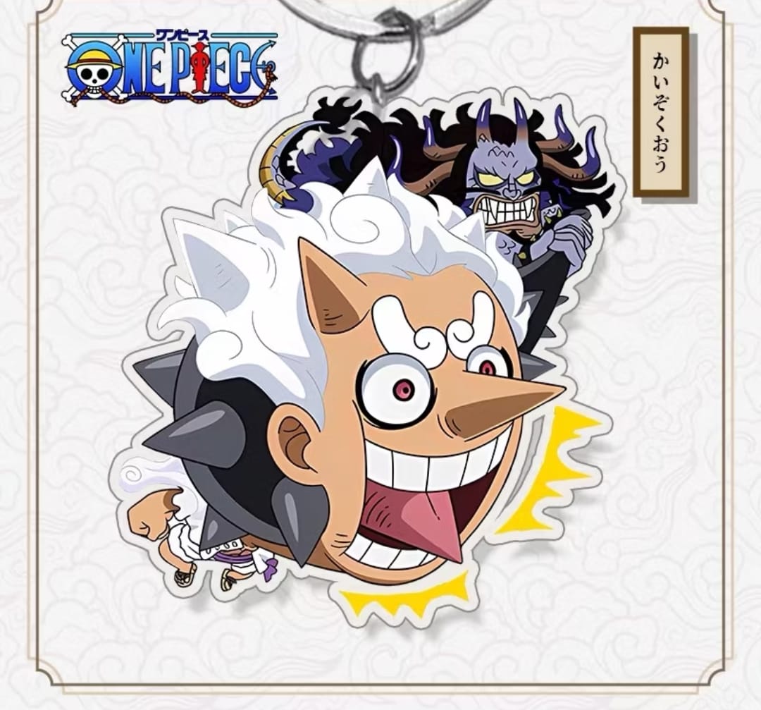 One Piece Anime Series Acrylic Keychain Monkey. D. Luffy Gear 5 Kaido ...