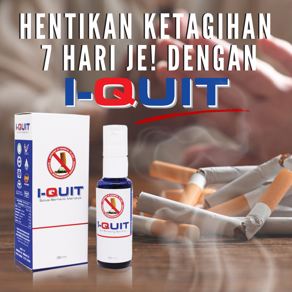 I-QUIT Spray Berhenti Merokok Organik | Ubat Kurangkan Ketagihan ...