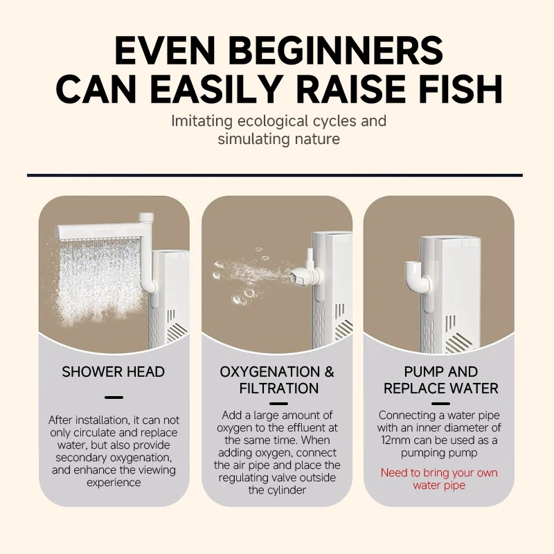 Small fish tank living room no water change household side filter ...