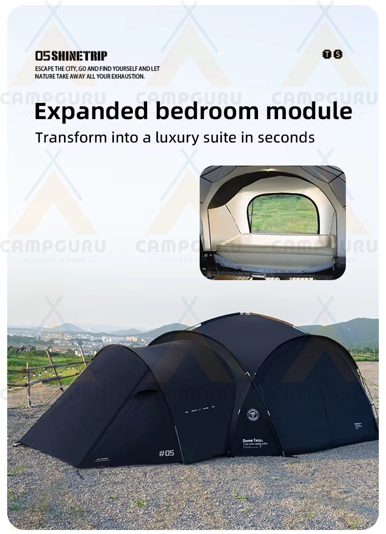 ShineTrip Dome Shelter Outdoor Tarp 05 Series A470-H00 PU3000mm Camping ...
