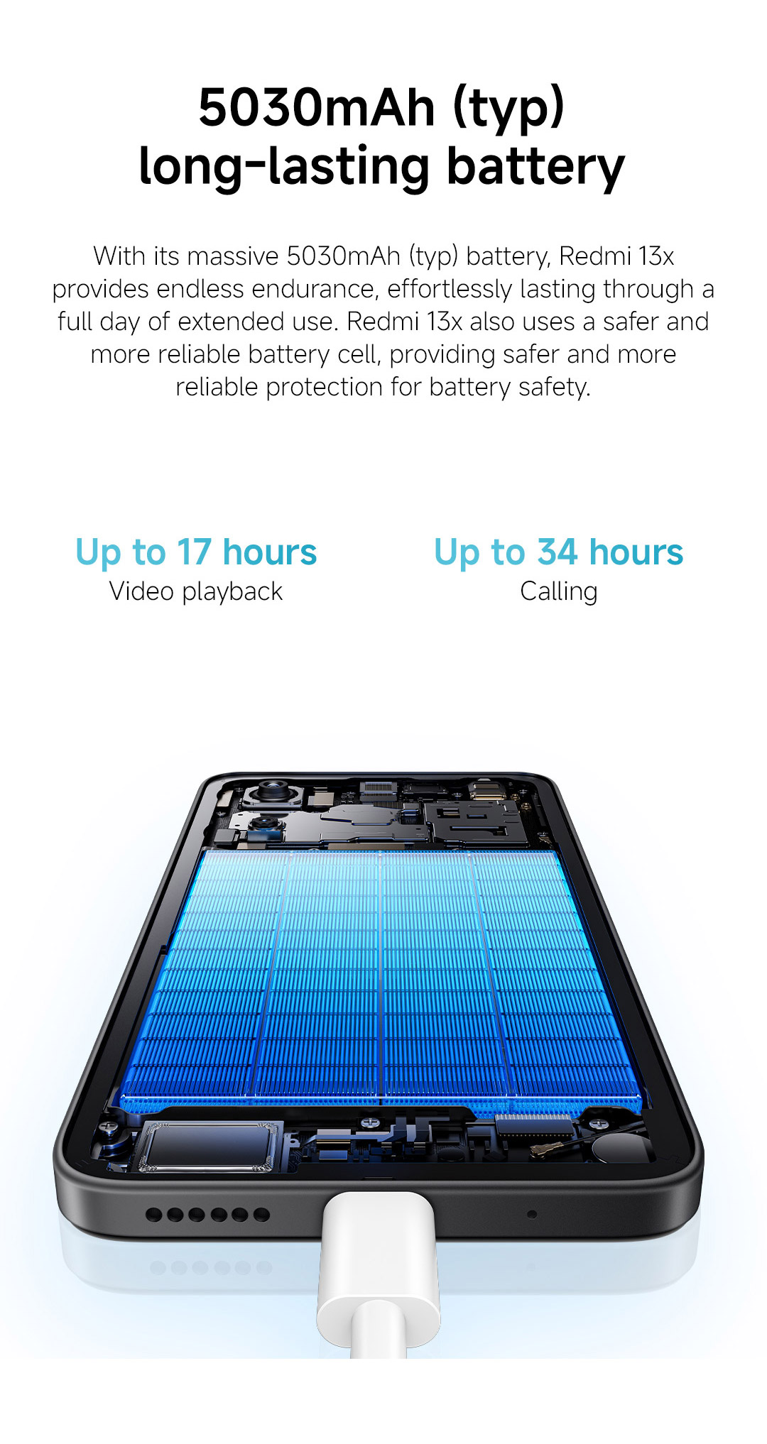 Xiaomi Redmi 13x 108MP camera/33W fast charging/5030mAh (typ) battery/6.79" FHD+ display ...