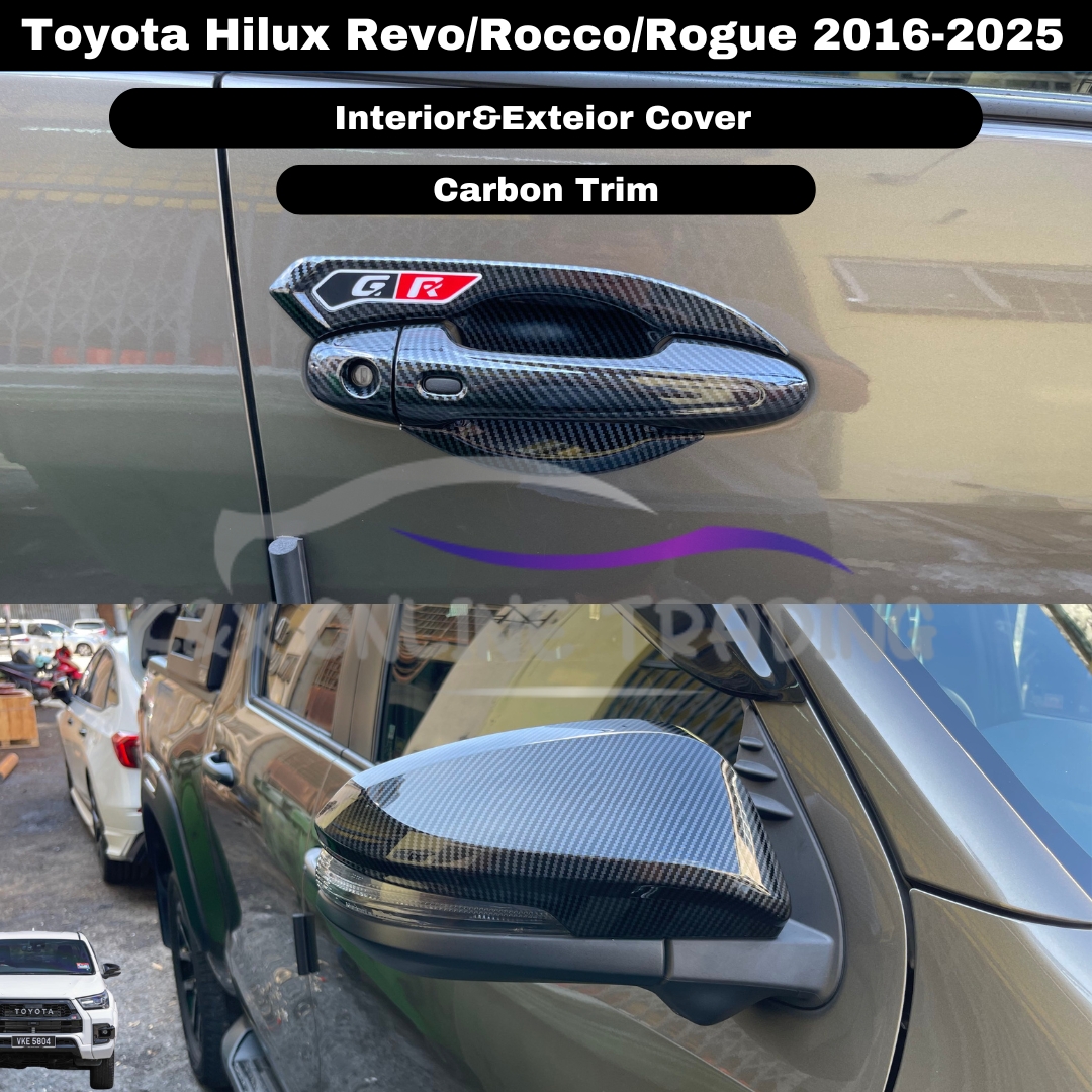 Toyota Hilux Revo/Rocco/Rogue 2016-2025 Forged Carbon Trim Interior ...