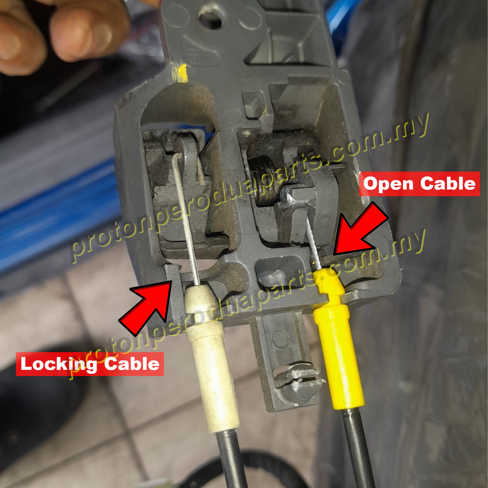Door OPEN / LOCK Cable Kabel BUKA / KUNCI Pintu For Perodua Viva ...