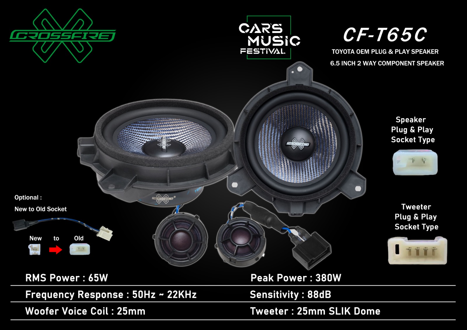 Toyota Alphard Vellfire Agh30 CROSSFIRE Speaker Sound System | Shopee ...