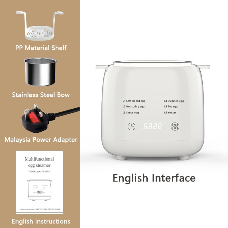 【JC】Egg Boiler 230v Malaysia plug socket Soft-boiled electric steamer ...