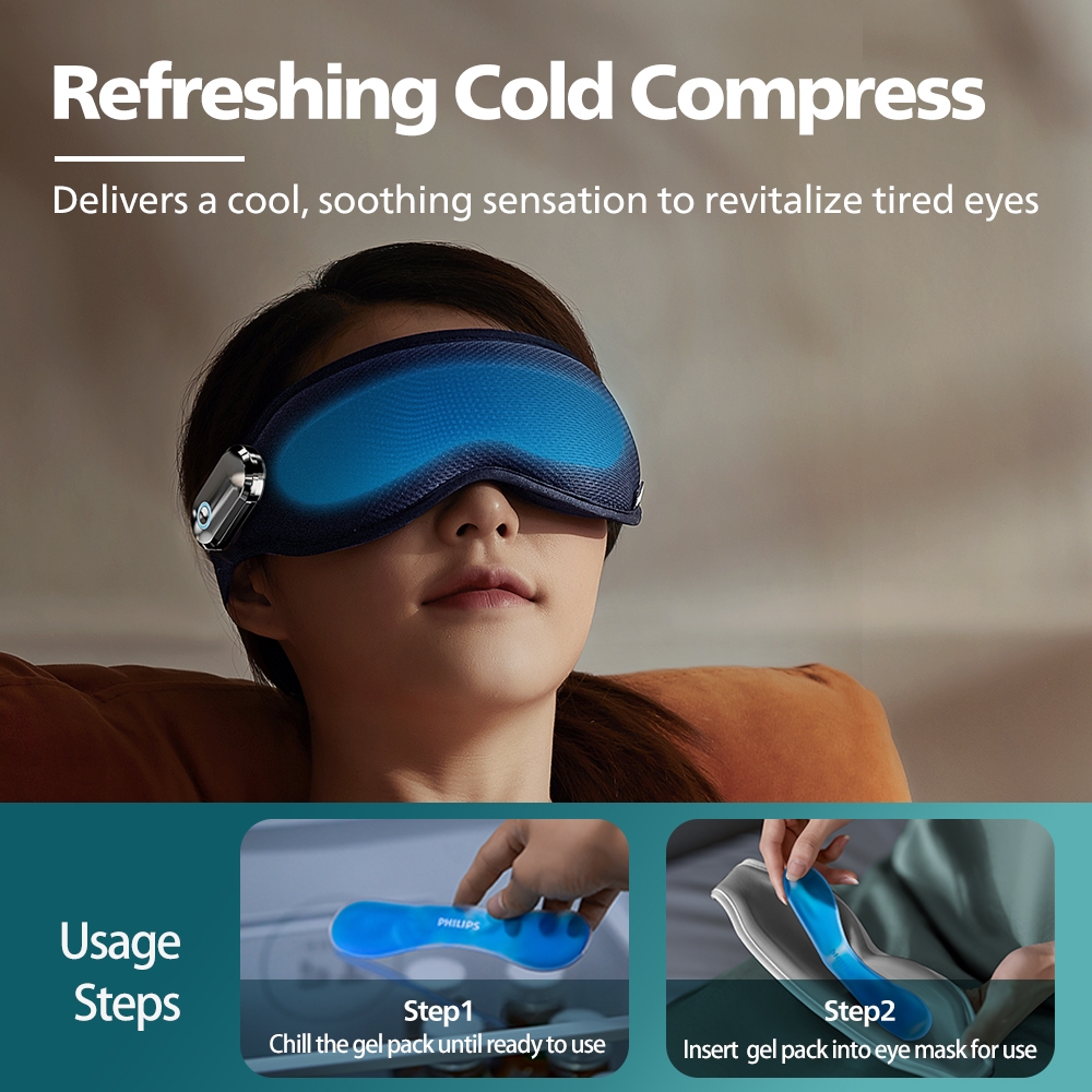 [2025 NEW] Philips Eye Massage Foldable Massage Eye Mask VibWave Hot ...