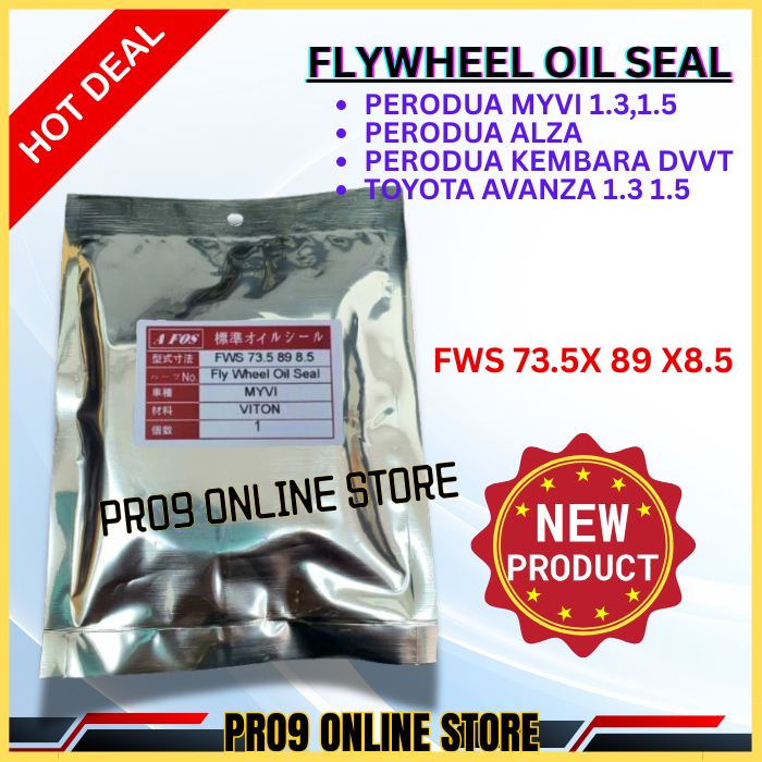 FLYWHEEL OIL SEAL PERODUA MYVI 1.3,1.5, ALZA , KEMBARA DVVT, AVANZA 1.3 ...