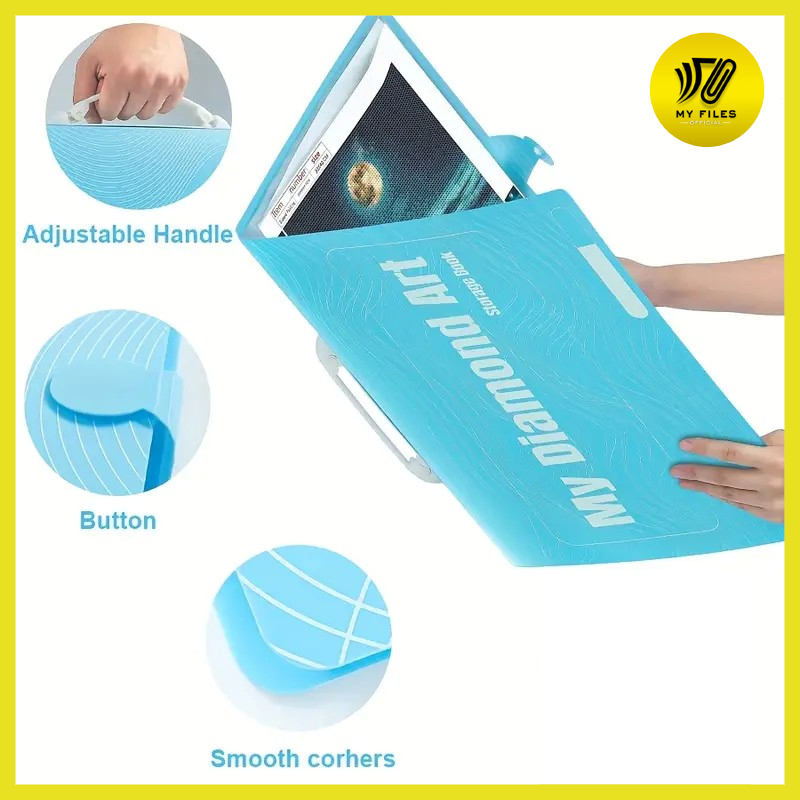MYFILES A3 A2 Drawing Drafting Portfolio Clear Holder with Pockets Hand ...