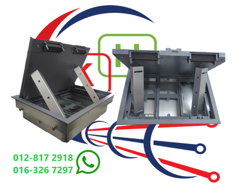 Raised Floor Service Outlet Box with 3 Compartment (Brand U-LI ...