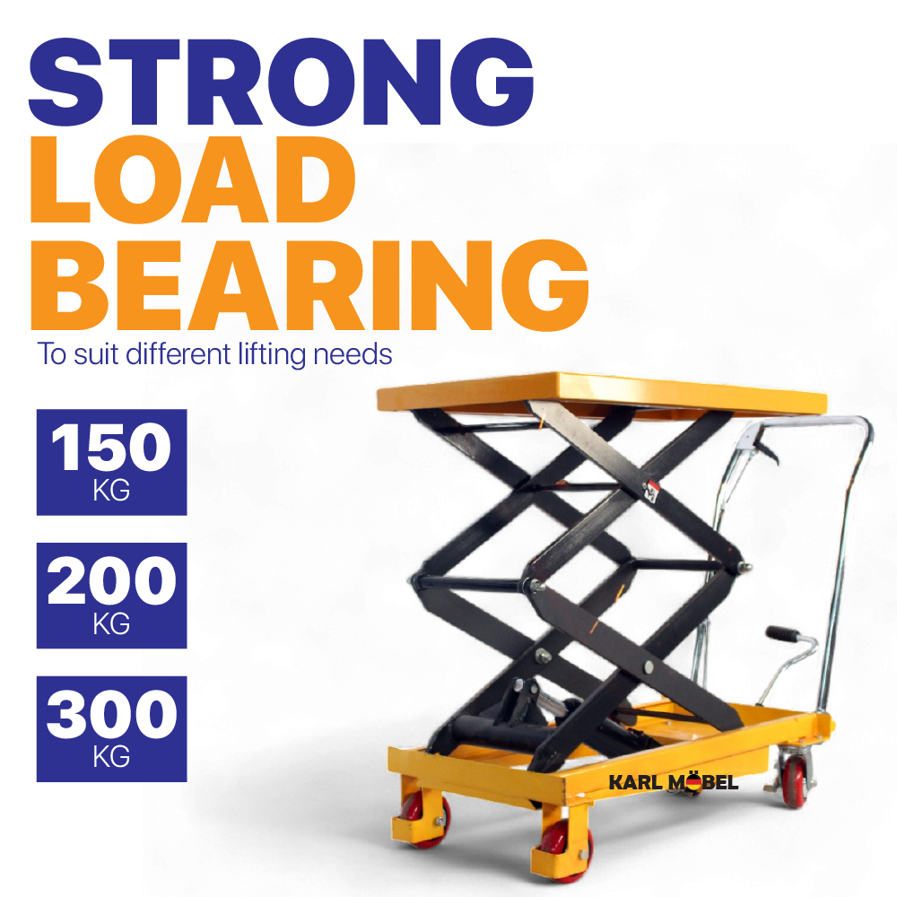 Hydraulic Trolley Heavy Duty Lifting Trolley Table Truck Troli Angkat ...