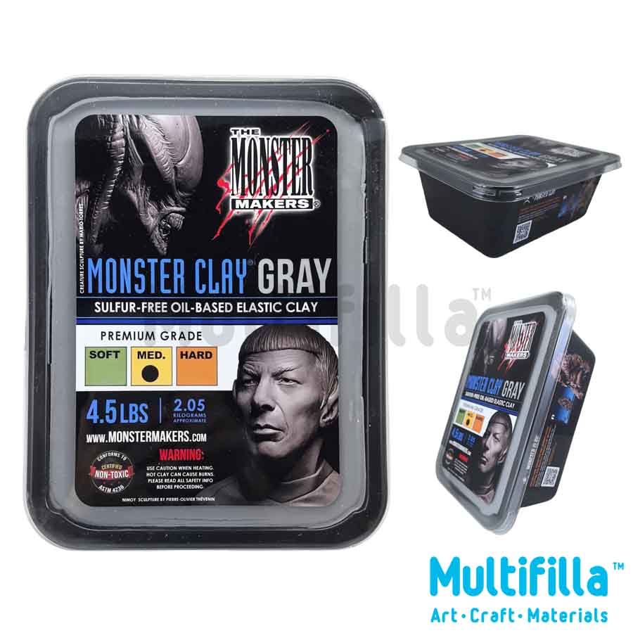 Monster Clay – Sulphur Free Oil Based Elastic Clay - Industrial Styling ...