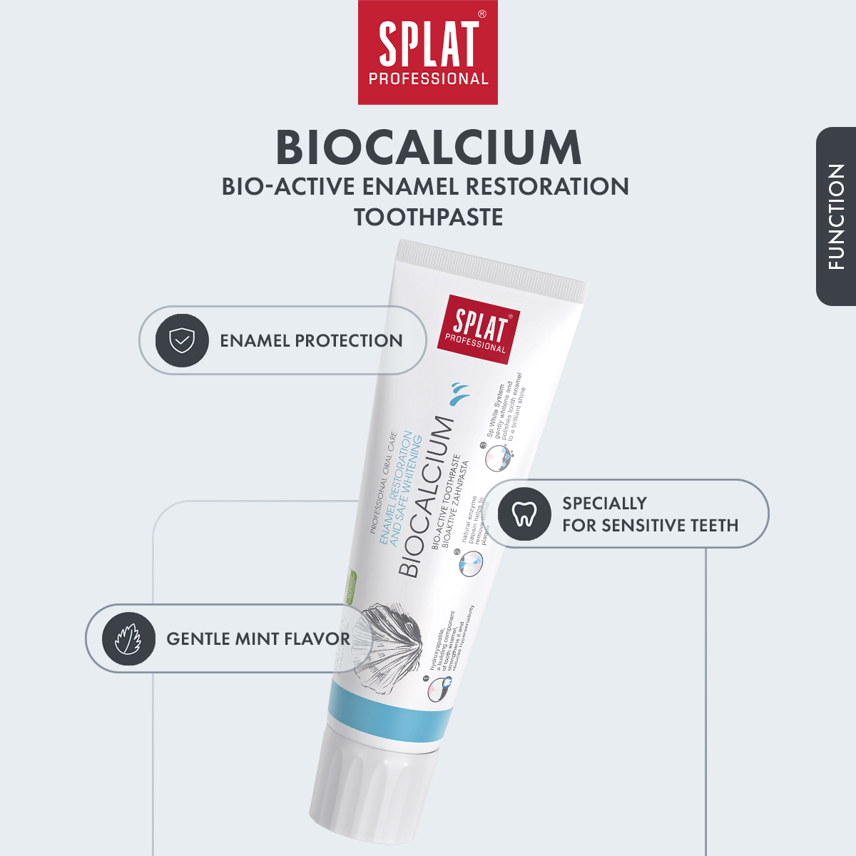 SPLAT Professional Biocalcium Whitening Toothpaste For Sensitive Teeth ...