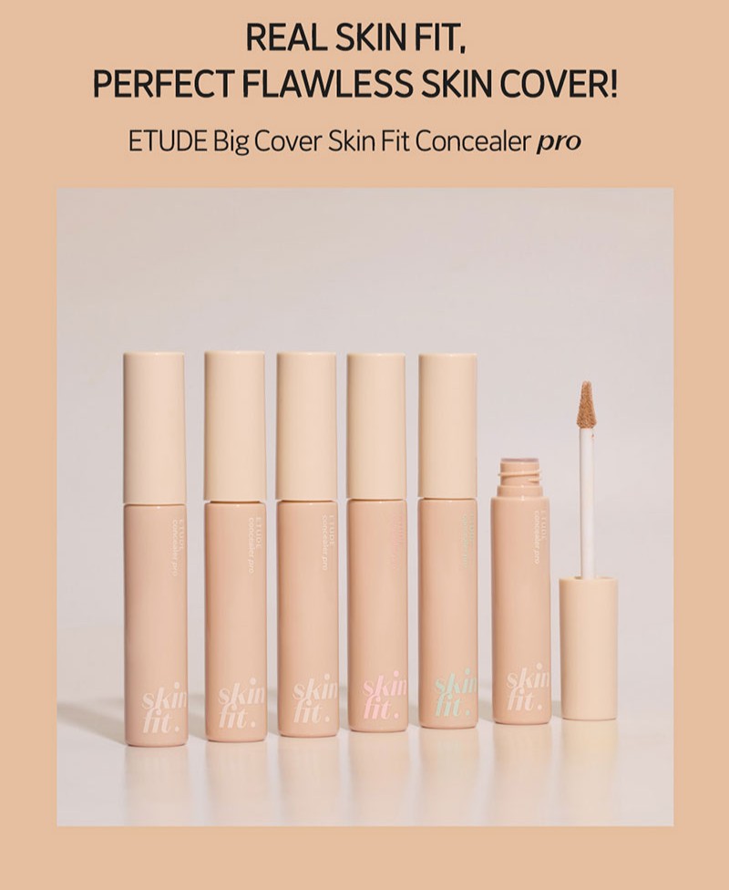 ETUDE Big Cover Skin Fit Concealer PRO (7g) New Packaging - Skin tone ...