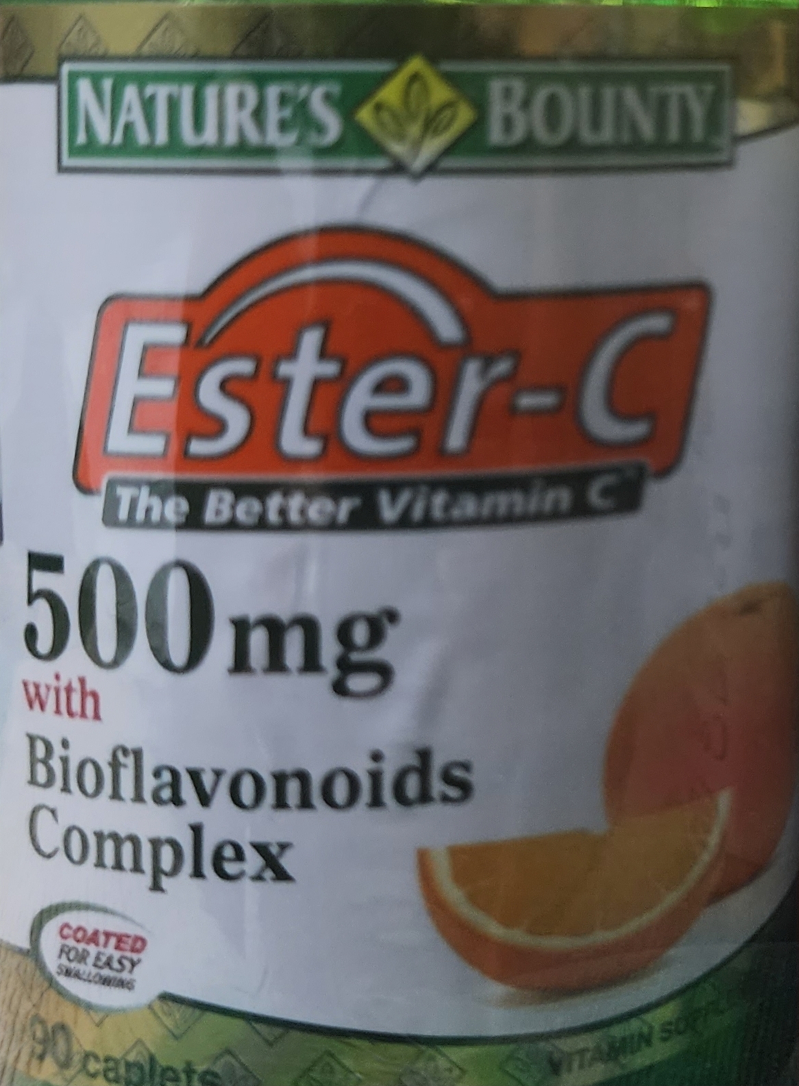 Nature's Bounty Ester-C 500mg caplets 90's / 2x90's ( acid-free ...