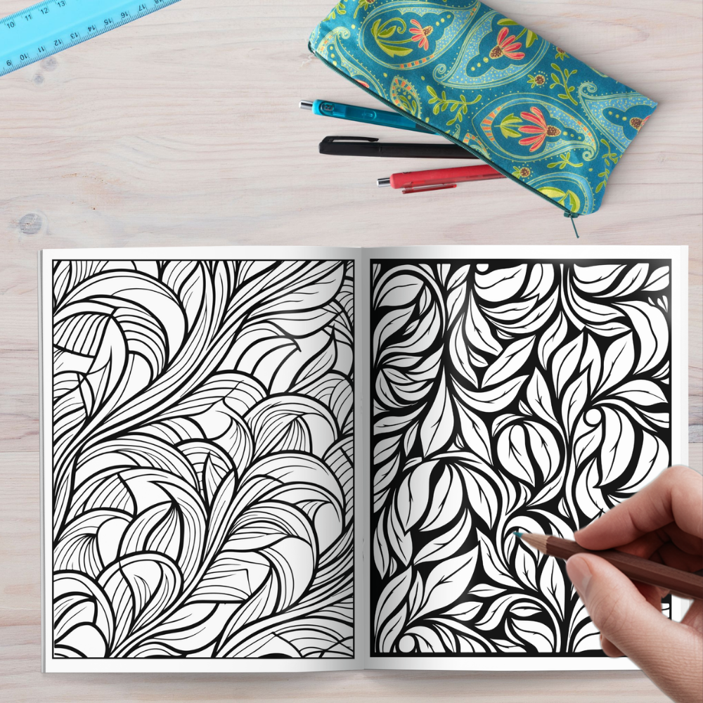 [PDF] 500 Mindful Pattern Coloring Pages For Adults | Shopee Malaysia