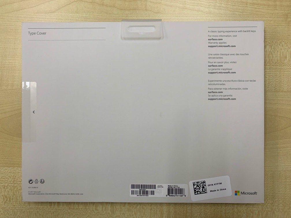 Microsoft Surface Keyboard ( Model 1725) For Surface Pro-4,5,6,7,8 ...