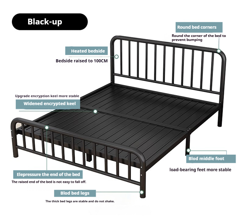 𝐁𝐌𝐙𝐀𝐑 𝙄𝙣 𝙎𝙩𝙤𝙘𝙠 5/6/3FT Minimalist Metal Bed Frame Katil Besi - Queen ...