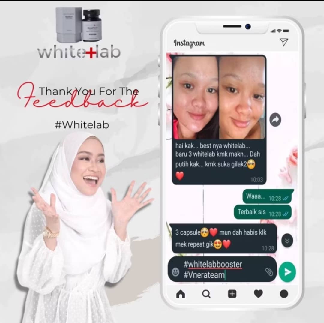 WHITELAB Gluta Capsule Putih Satu Badan White Lab Whitening Supplement ...