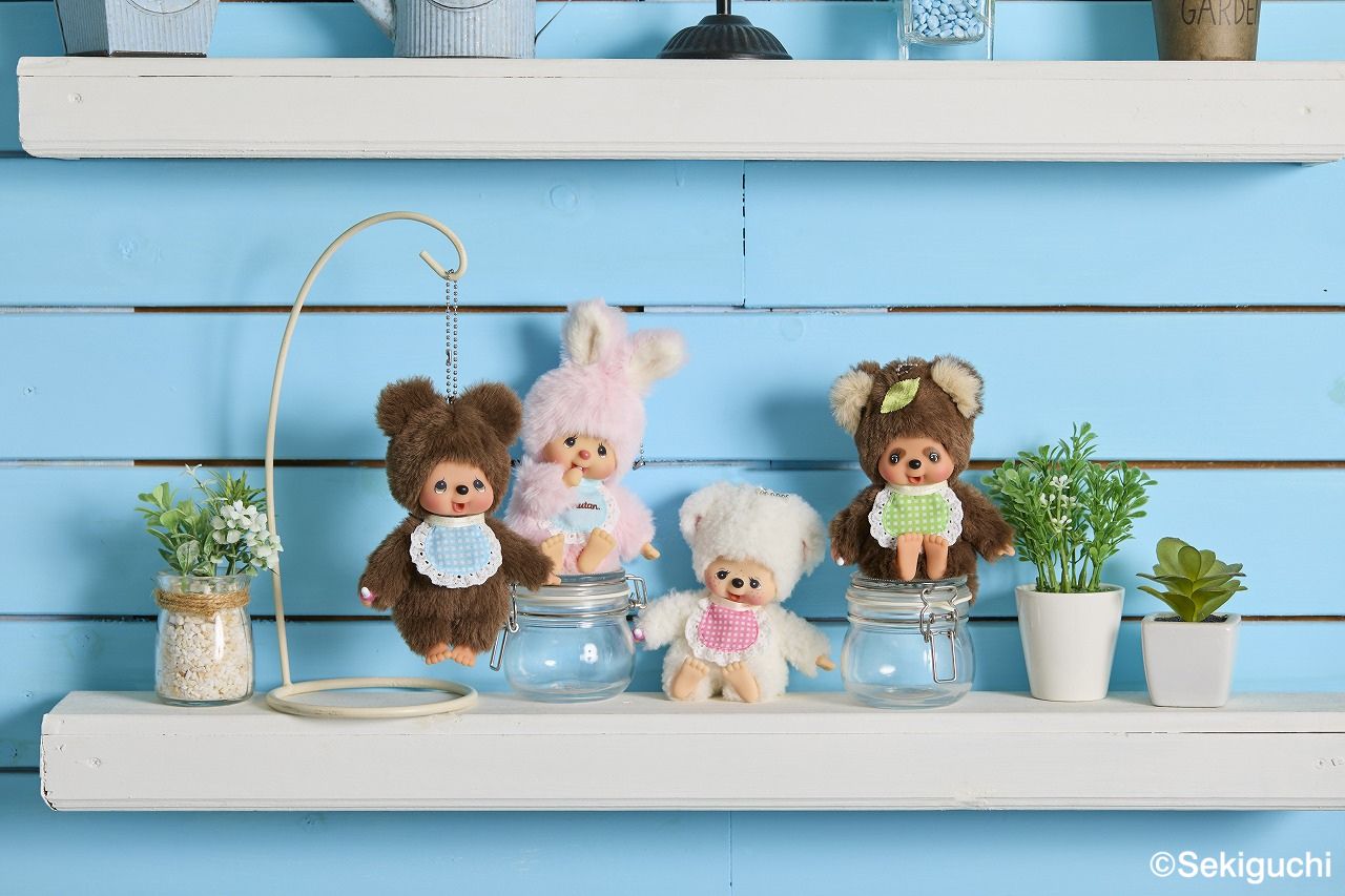 Sekiguchi Monchhichi Friends TanuTanu Keychain 14cm | Shopee Malaysia