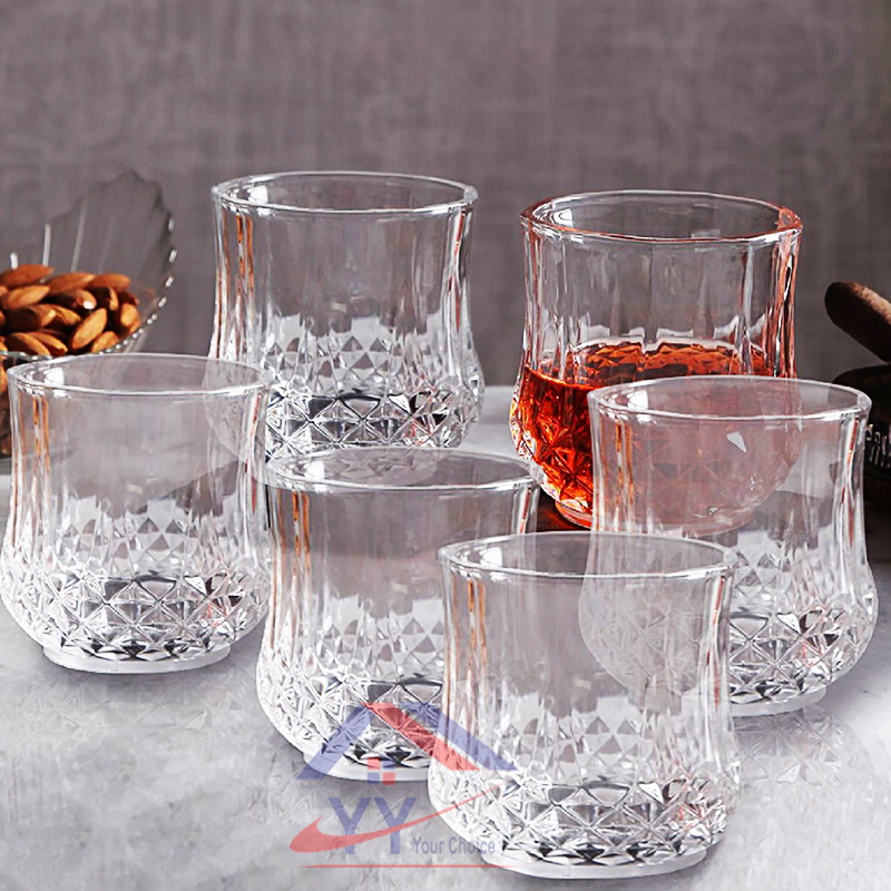 Acrylic Plastic Water Cup【1 PC】【PS-401】/Transparent Diamond Crystal ...