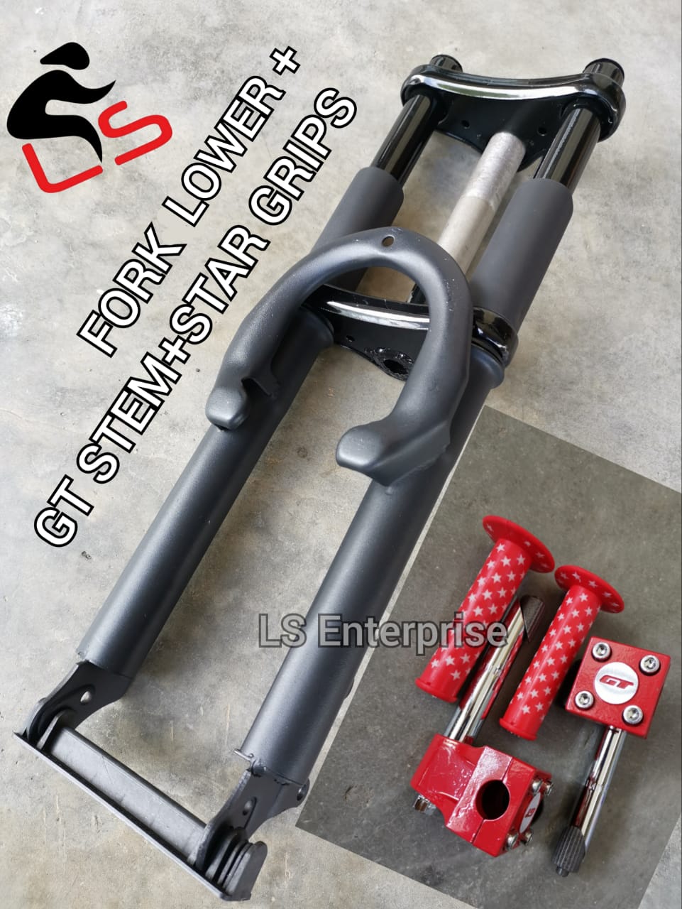 Combo Set 20" Fork Lower +GT Stem Handle +Star Grips Bicycle | Shopee ...