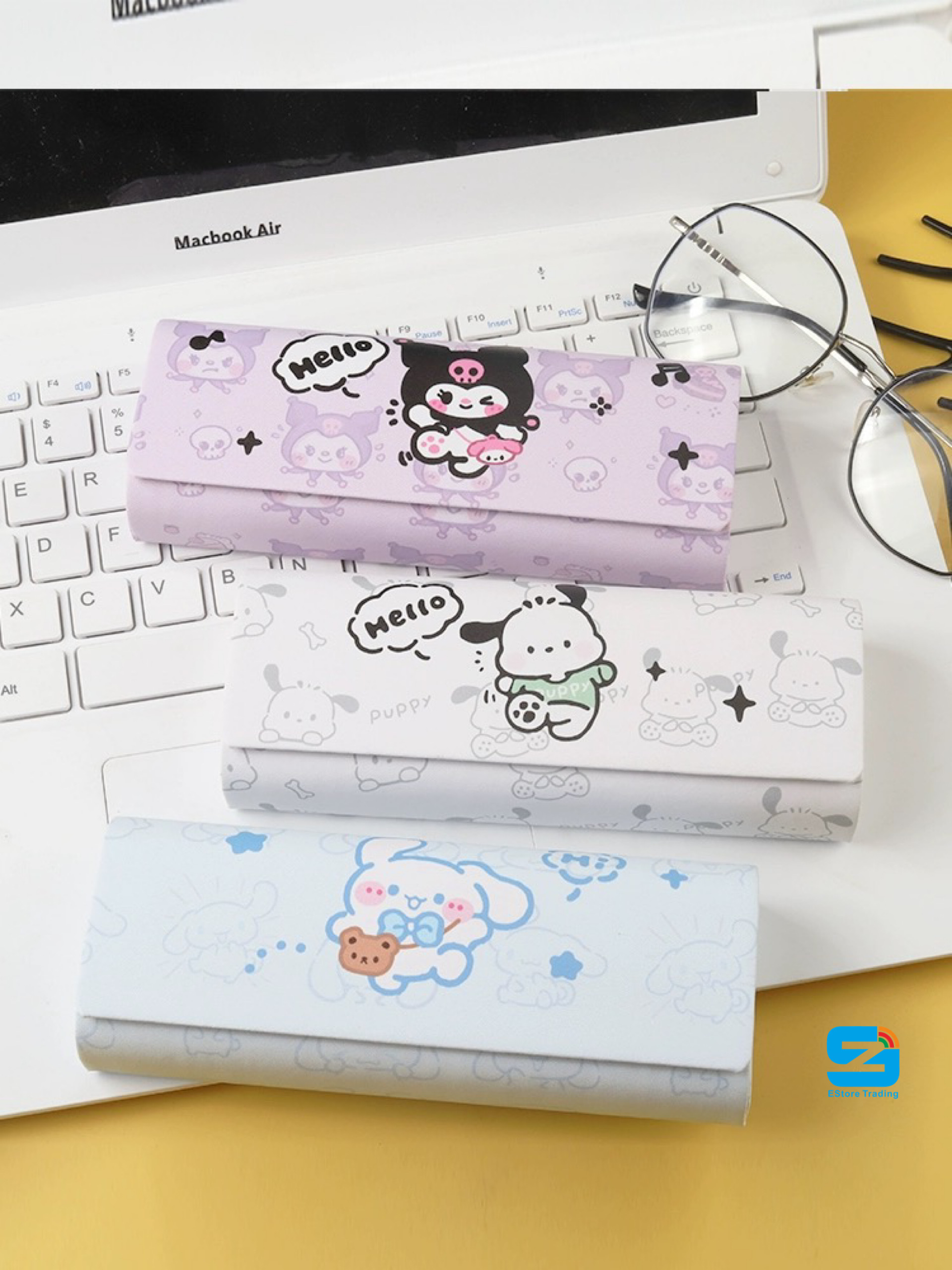 🔥 (Free Lens Cloth) Cute Spectacle Case Glasses Case Eyewear Case ...