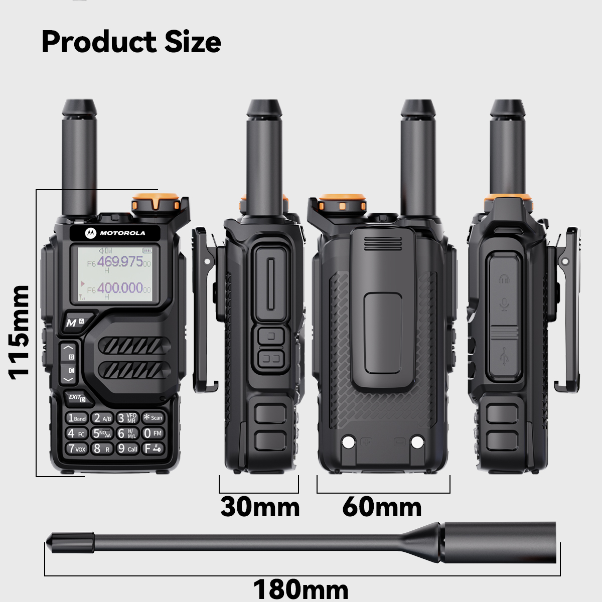 Motorola Walkie Talkie X8 Long Range 10KM Dual Radio High Power 10W Outdoor IP54 Water/dustproof ...