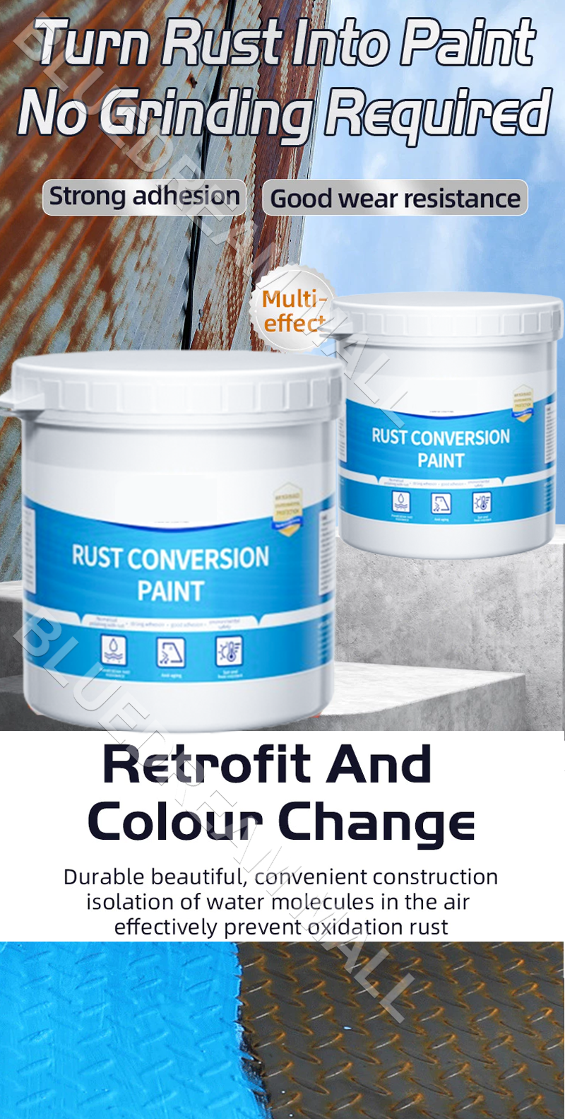 anti rust paint for metal cat anti karat besi Rust converter rust ...