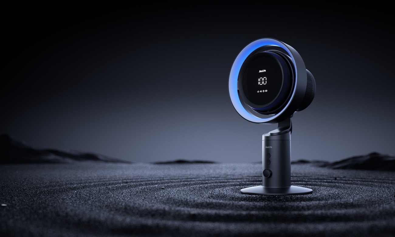 JISULIFE Portable Bladeless Table Fan Pro 3 - Dark Grey (8000mAh ...