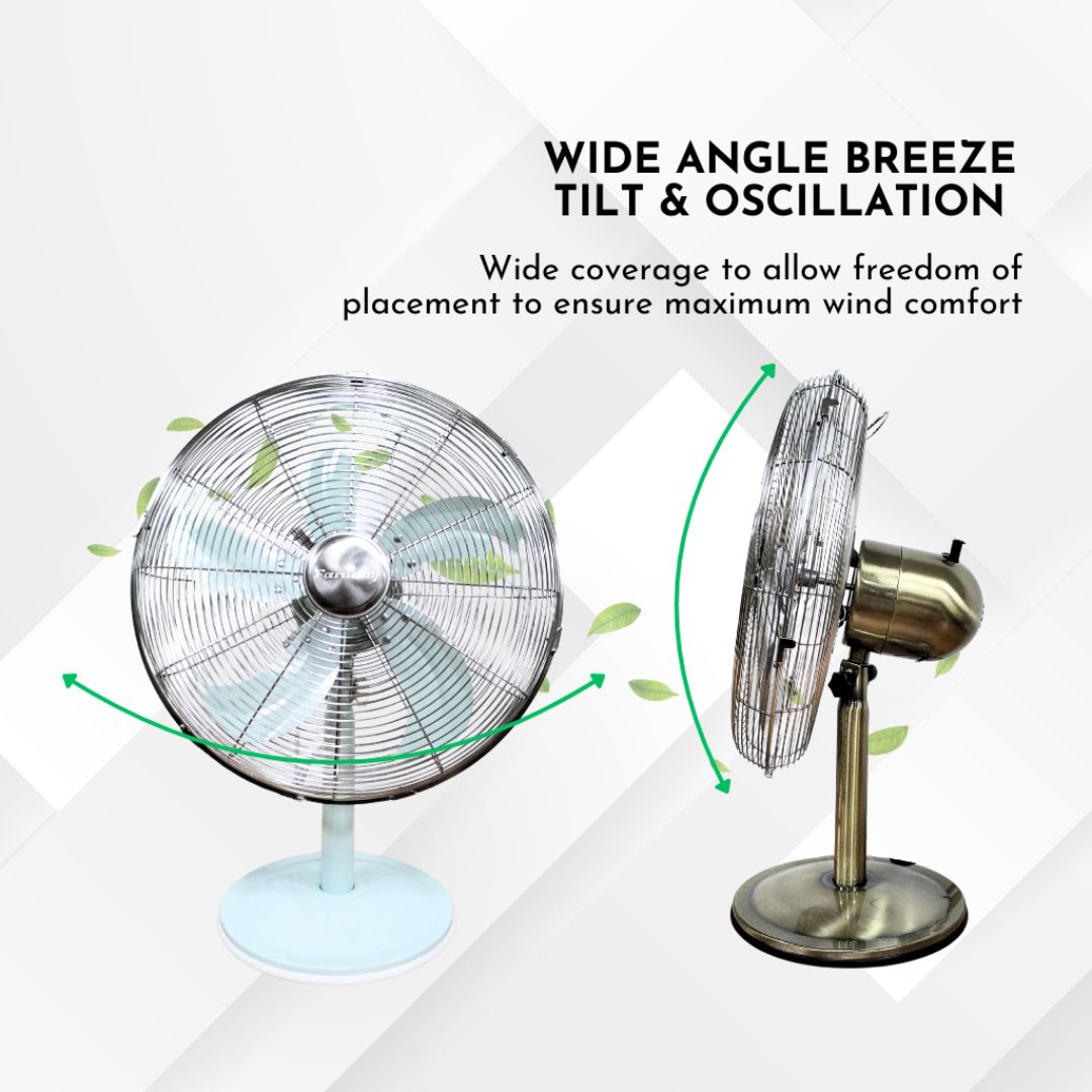 Khind 16" Table Fan 3 Speed TF161A / Faraday 16" Antique Table Fan With ...