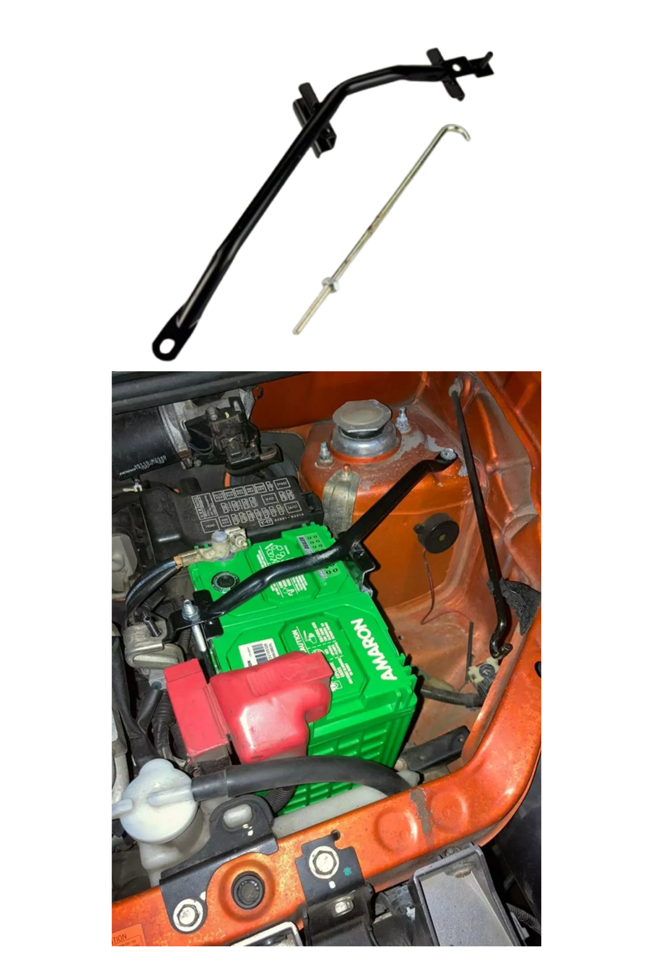Perodua Viva Battery Bracket Holder/Battery Clamp Bracket Holder/Besi ...