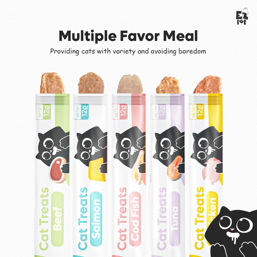 Ezpet 100% Premium Real Meat Cat Treat - Delicious Snack Stick for Cats ...