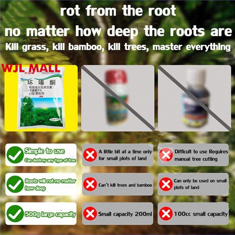 Herbicide Hexazinone Racun rumput mati akar Removing big trees and ...
