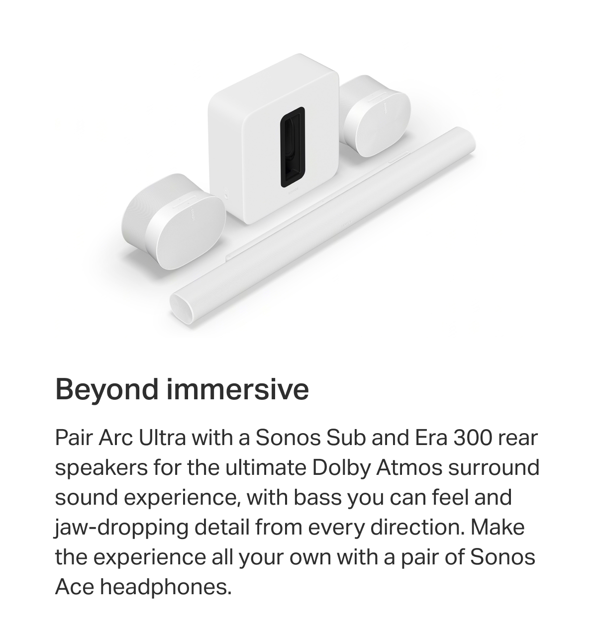 [NEW] 9.1.4 Sonos Arc Ultra Soundbar w Spatial Audio, Dolby Atmos Smart ...