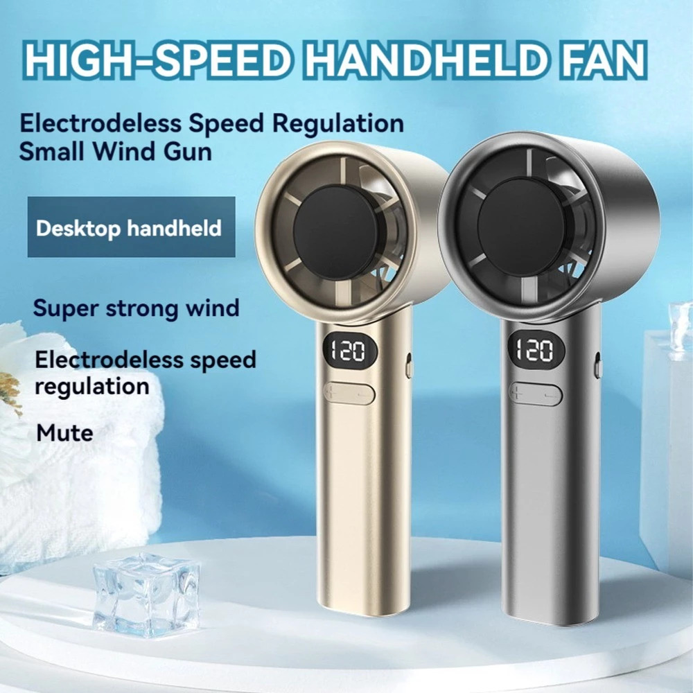 Handheld Mini Fan – M11 Rechargeable, Quiet, High-Power Turbo with 120 ...
