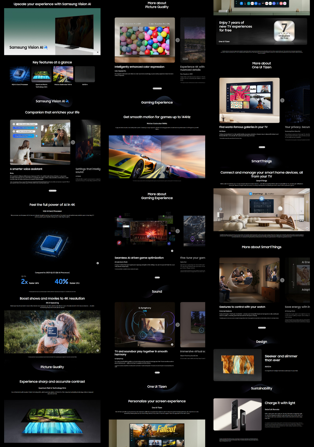 Samsung 55/65/75 Inch QN70F Neo QLED 4K Smart AI TV (2025) | QA55QN70FA ...