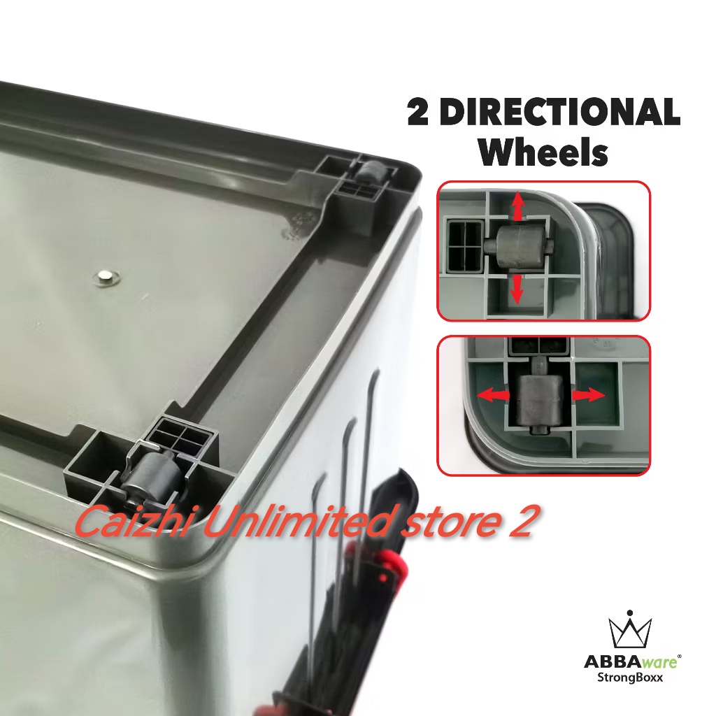 Abbaware 50L storage box with wheels | Shopee Malaysia