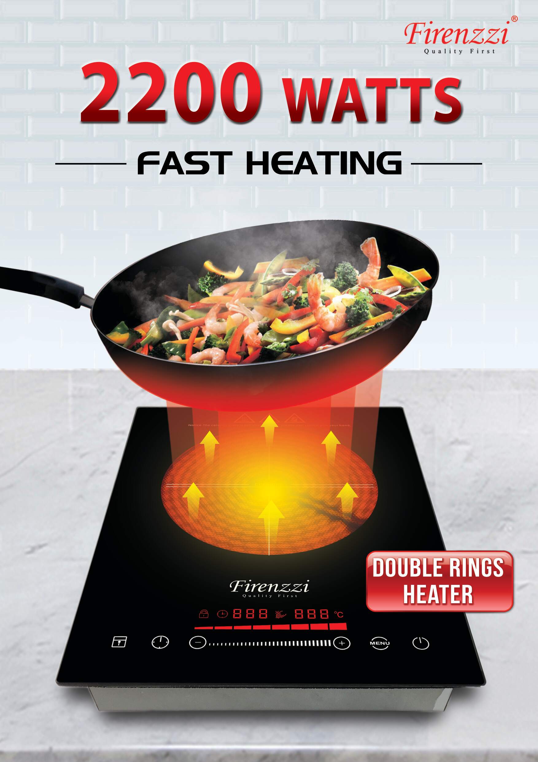 Firenzzi Built -In or Freestanding Single Ceramic Hob FRC1055XP ...