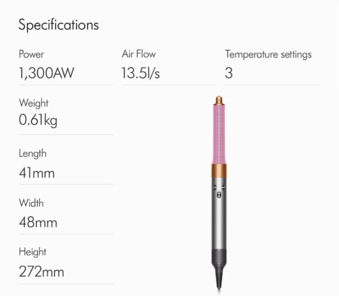 Dyson Airwrap™ Origin multi-styler (Bright Nickel/Bright Copper ...