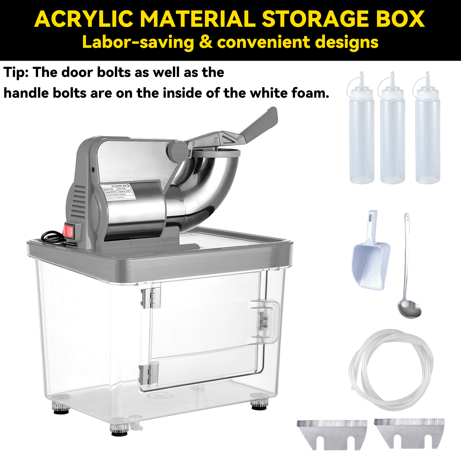 SUKINBO Commercial Ice Crusher Swiss Thomas Ice Maker Machine Mesin Ice ...